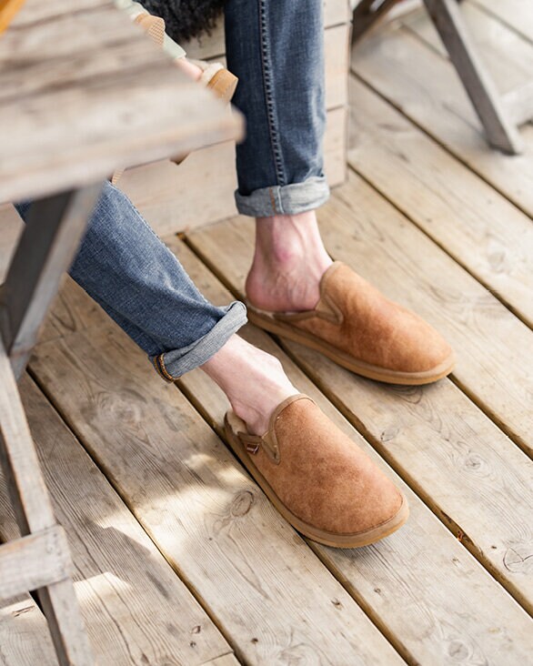 Herr tofflor | Fårskinn & Ull